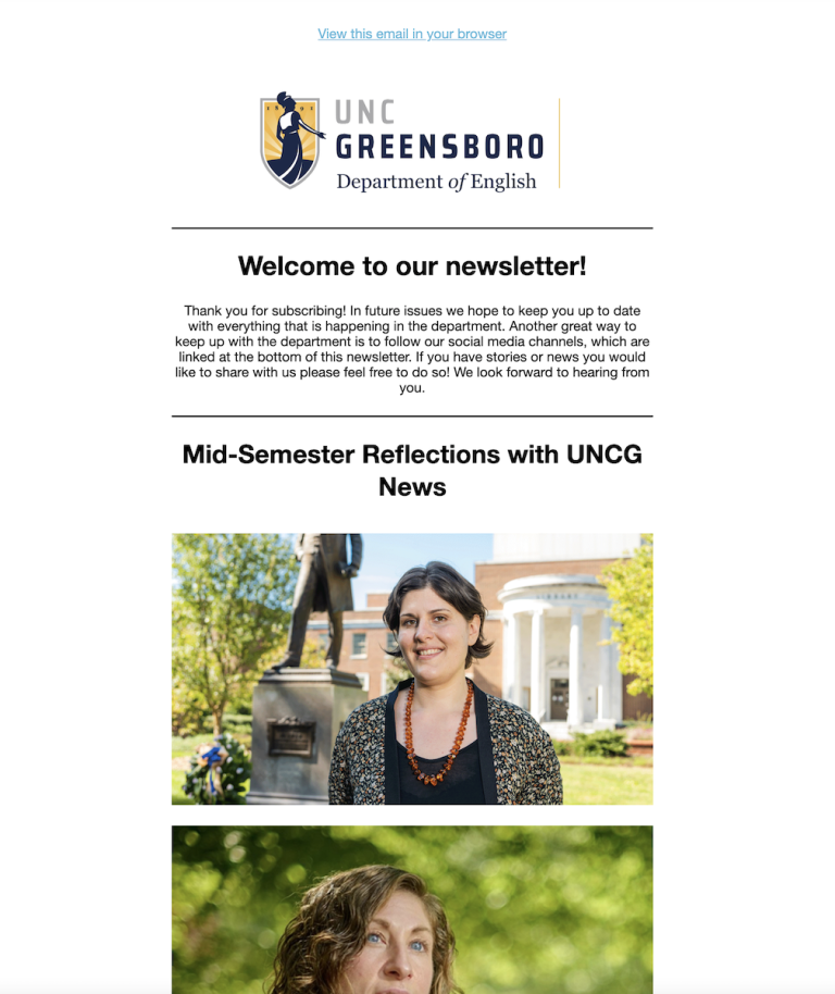 Department of English | ENG | UNCG